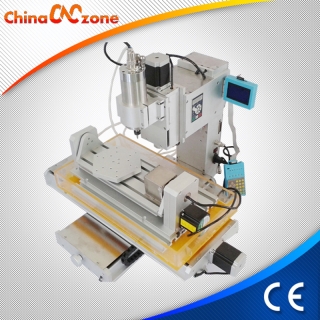 HY-3040 China Desktop Mini 5 Axis CNC Router Machine for Sale--ChinaCNCzone